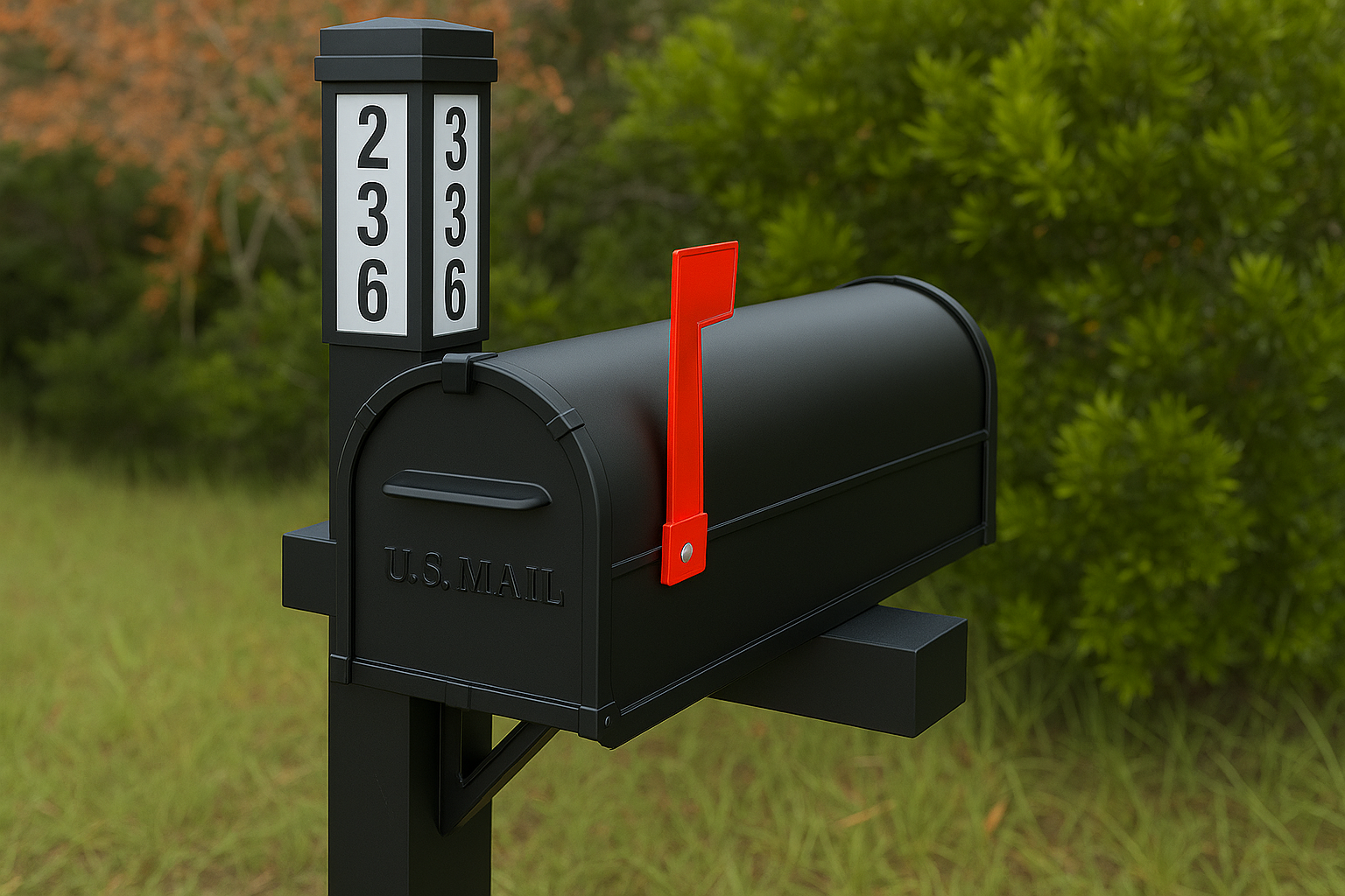Illuminated Single Post Mailboxes – BrightLight Solutions